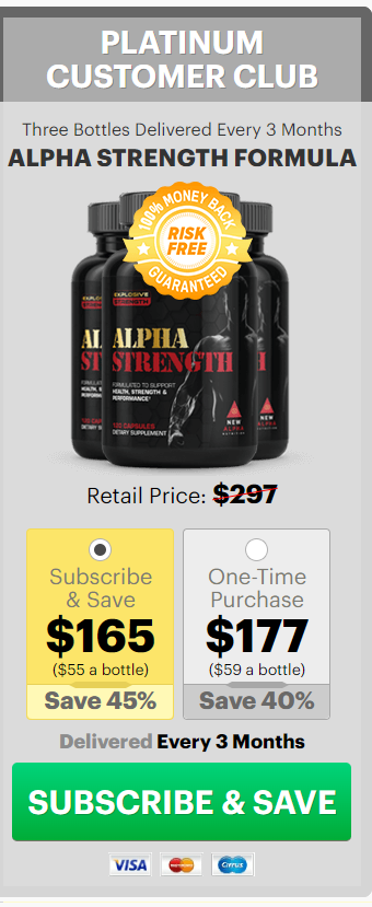 Alpha Strength – Offer Super Special